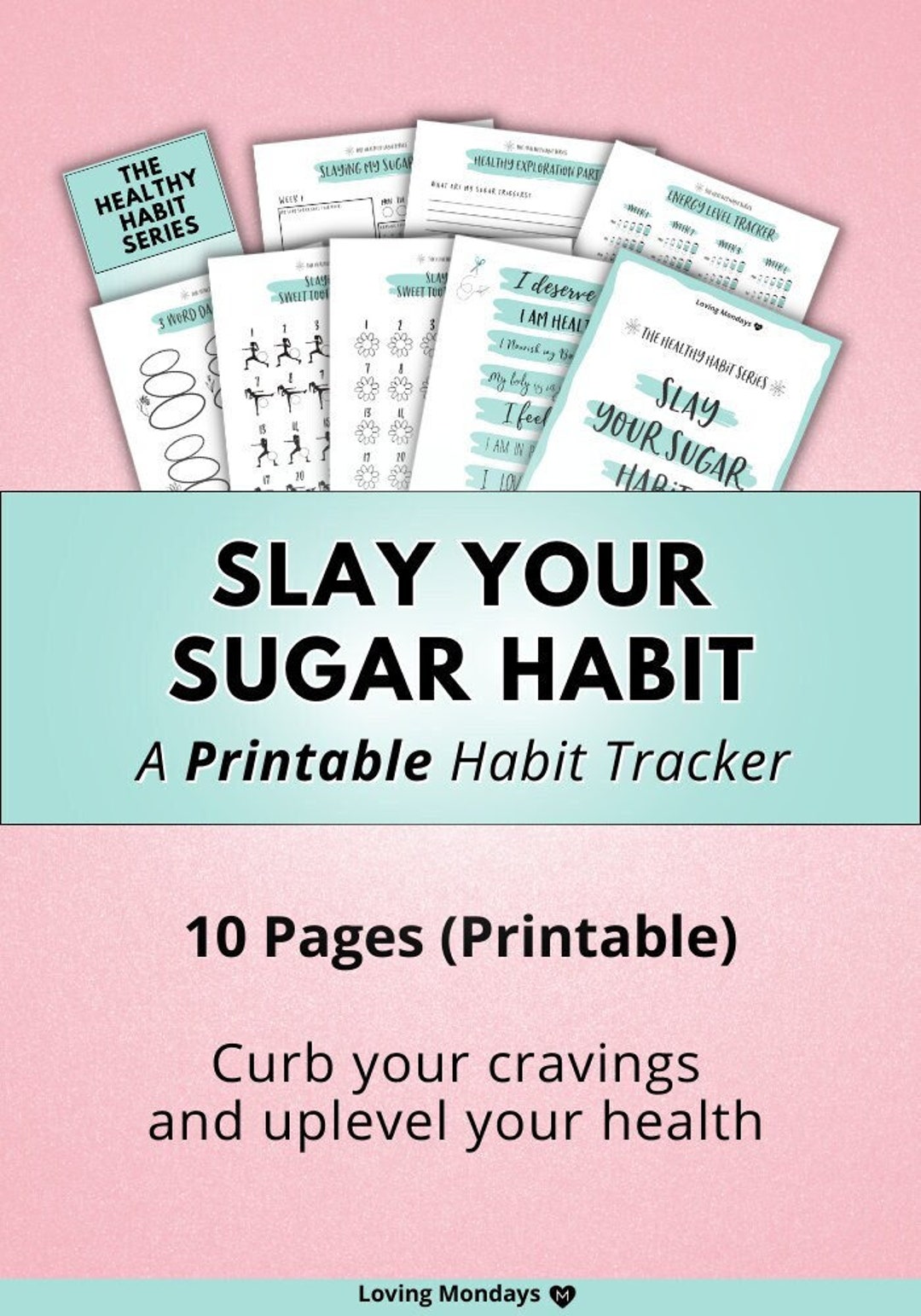 PDF Habit Tracker Printable ~ Habits, 30-day Challenge, Daily Routine ...