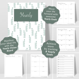 PDF Monthly Planner Printable ~ Yearly Calendar, Monthly Calendar ...