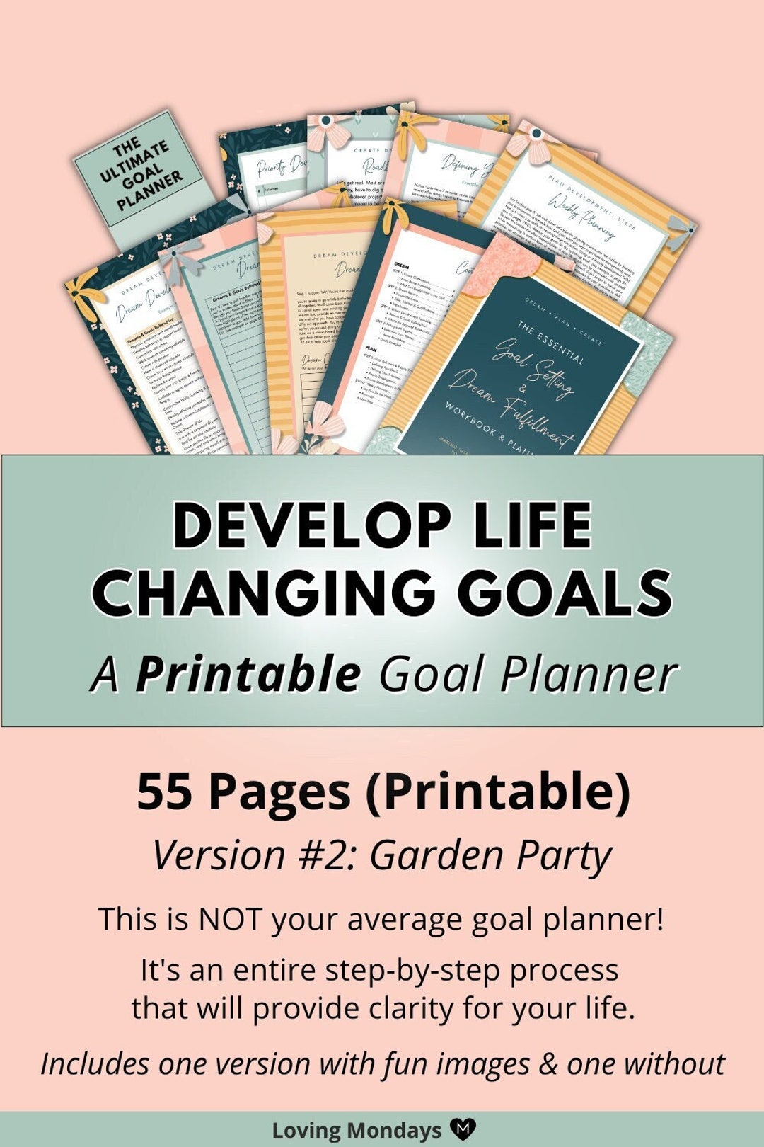 PDF Goal Planner Printable ~ Goals, Goal Setting, Goal Tracker, Life ...