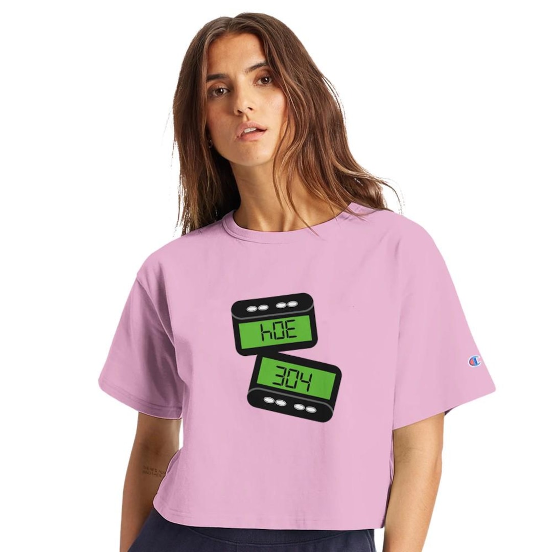 90s Throwback: 304 403 Funny 1990s Pager Humor Women's Cropped Heritage ...