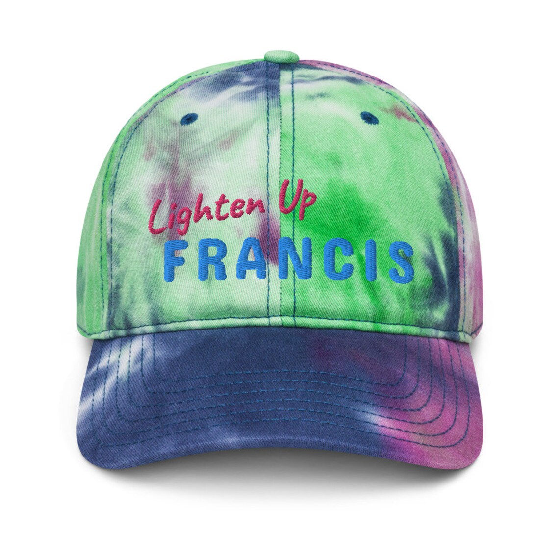 Lighten up Francis Tie Dye Hat - Etsy