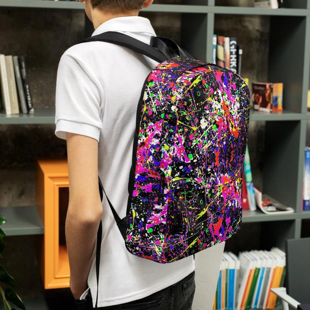 80s Throwback; Jackson Pollock Inspired 80s Retro Paint Splatter ...