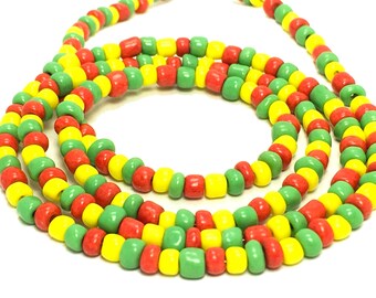 Rasta bead bracelet | Etsy