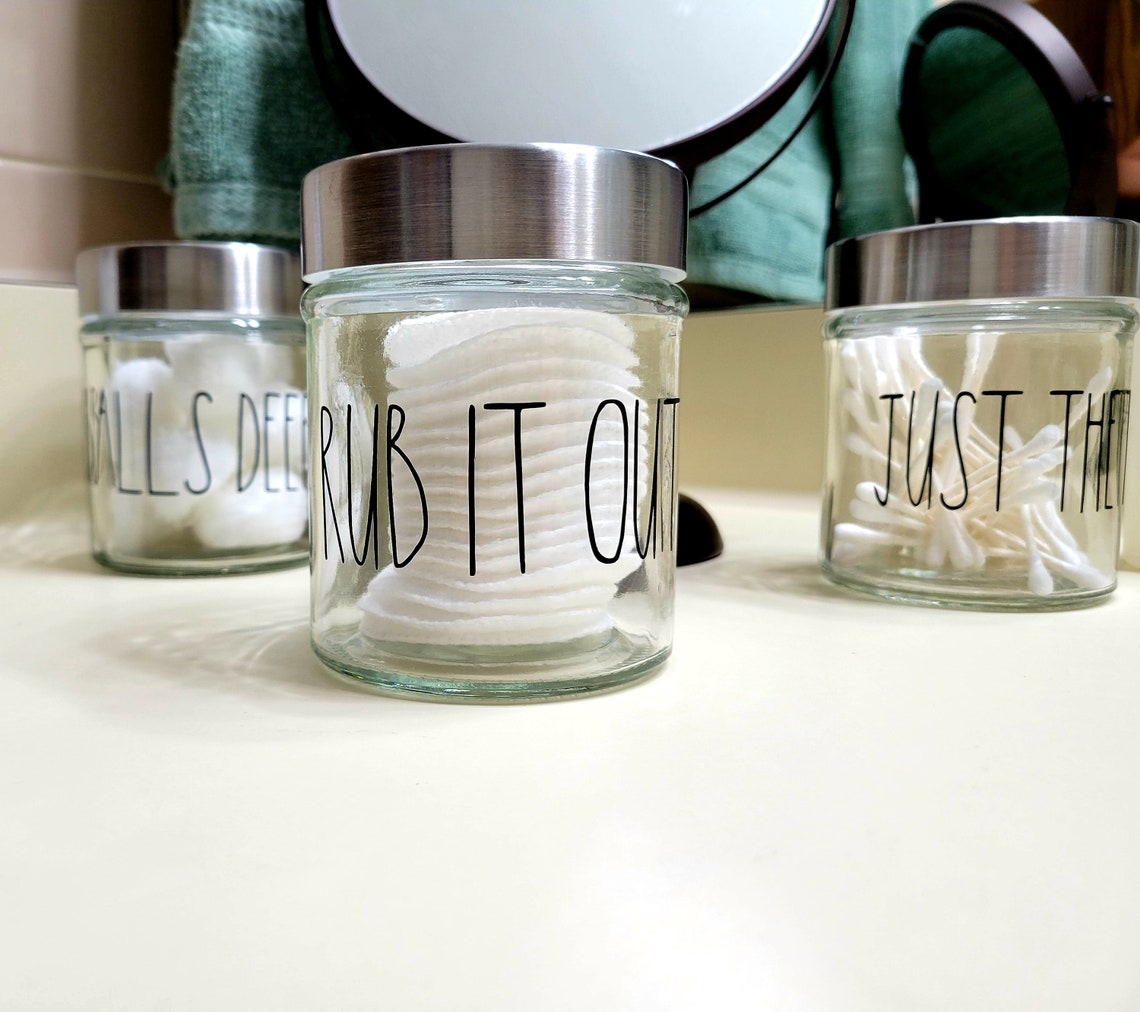 Dirty Bathroom Jars 3 Piece Set Funny - Etsy