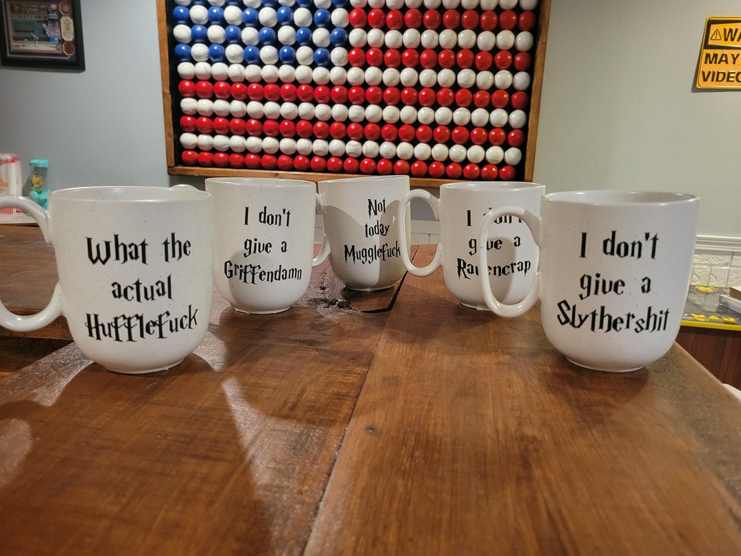 Set of 5 Harry Potter Coffee Mugs Wizard Gift for Wizarding Fans Funny ...