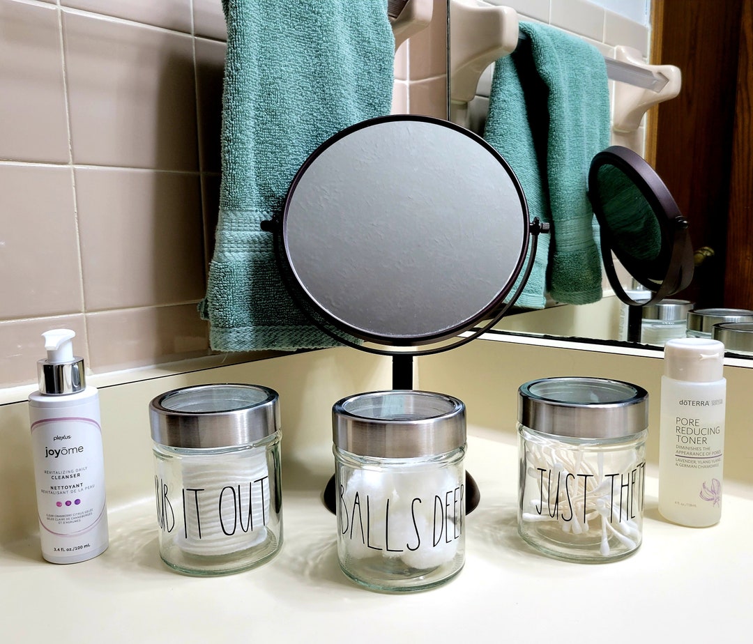 Dirty Bathroom Jars 3 Piece Set Funny - Etsy