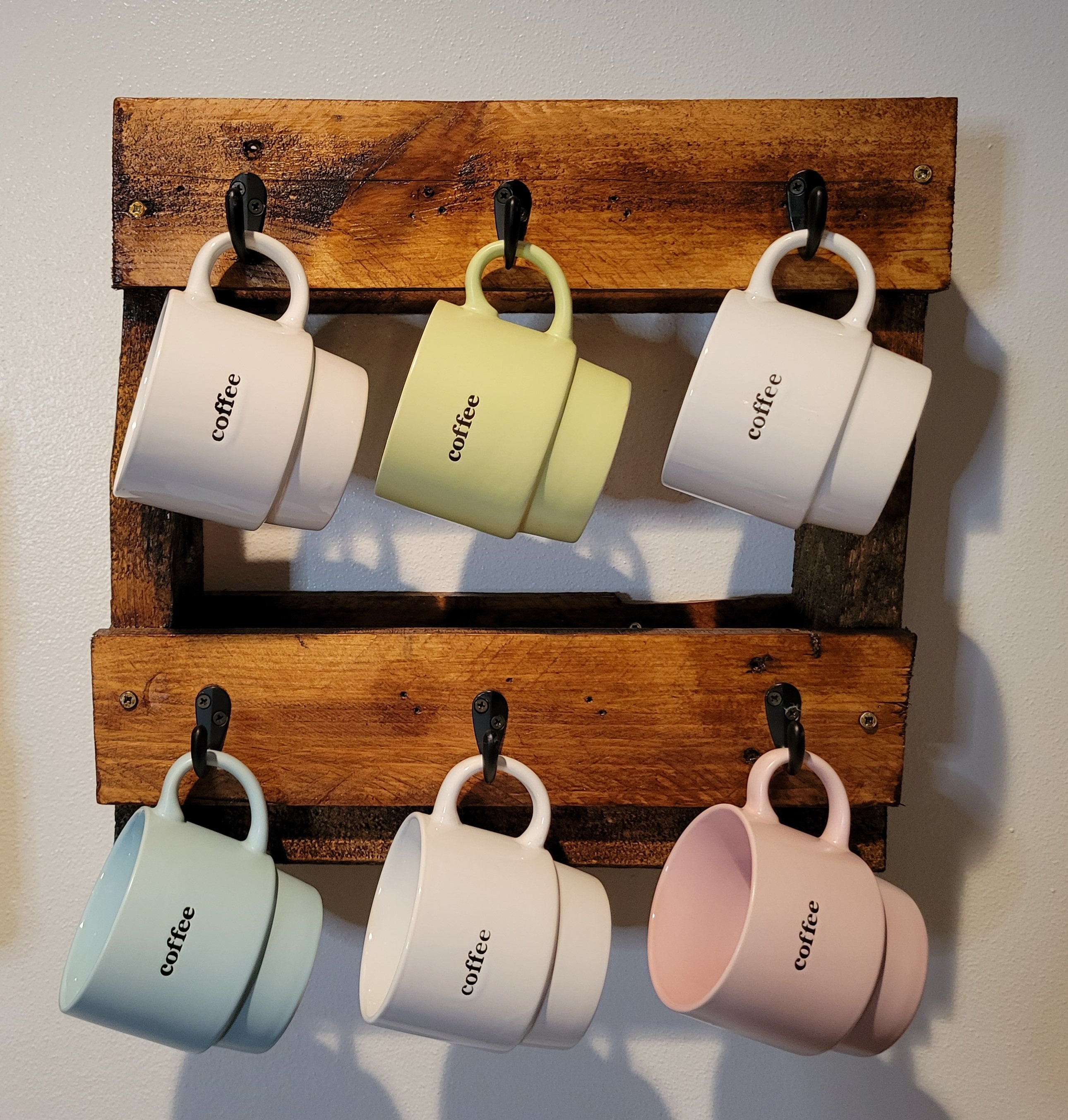 Pallet Coffee Mug Holder - Etsy