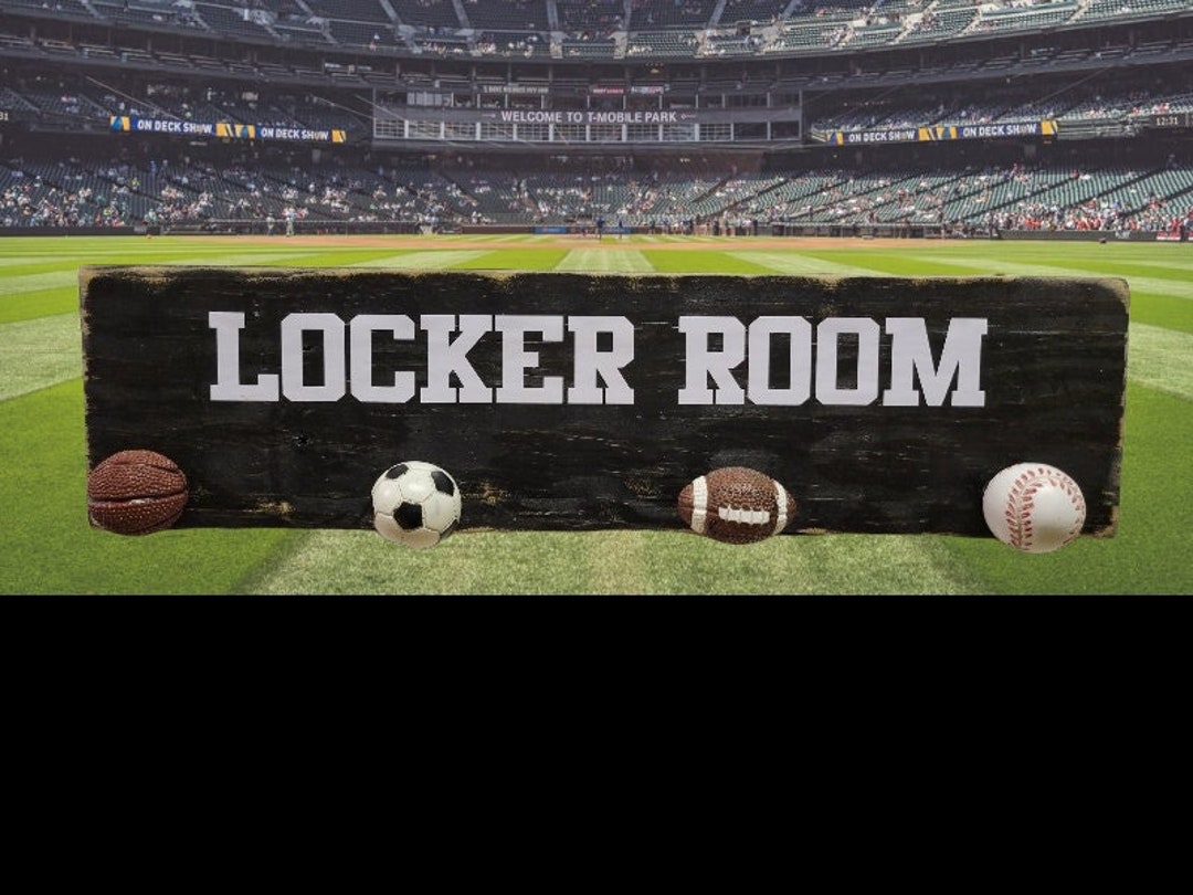 Sport's Lover Locker Room Key/hat/coat Rack Holder Boy's Room/ Girl's ...