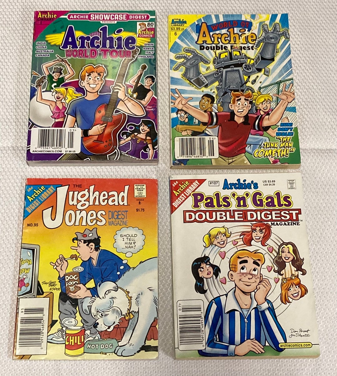 Set of 4 Archie Digest Library Comic Books John L. Goldwater - Etsy