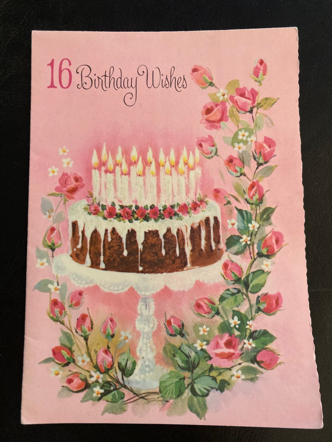 Vintage 1960s Happy 16th Birthday Greeting Card by NORCROSS - Etsy