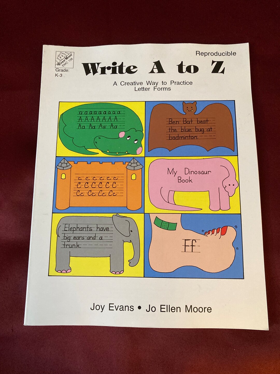 Vintage 1988 Evan-moor Write A to Z Reproducible Activity Book Grades K ...