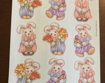 Vintage 1980s 1990s 2000s Agc/american Greetings Pink Bunny Rabbits ...