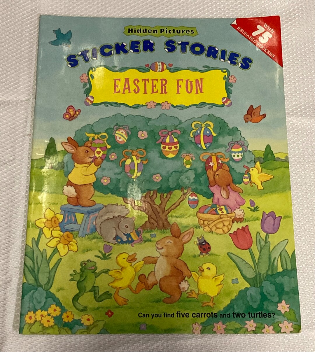 Vintage 2002 Hidden Pictures Sticker Stories Easter Fun Sticker Book ...