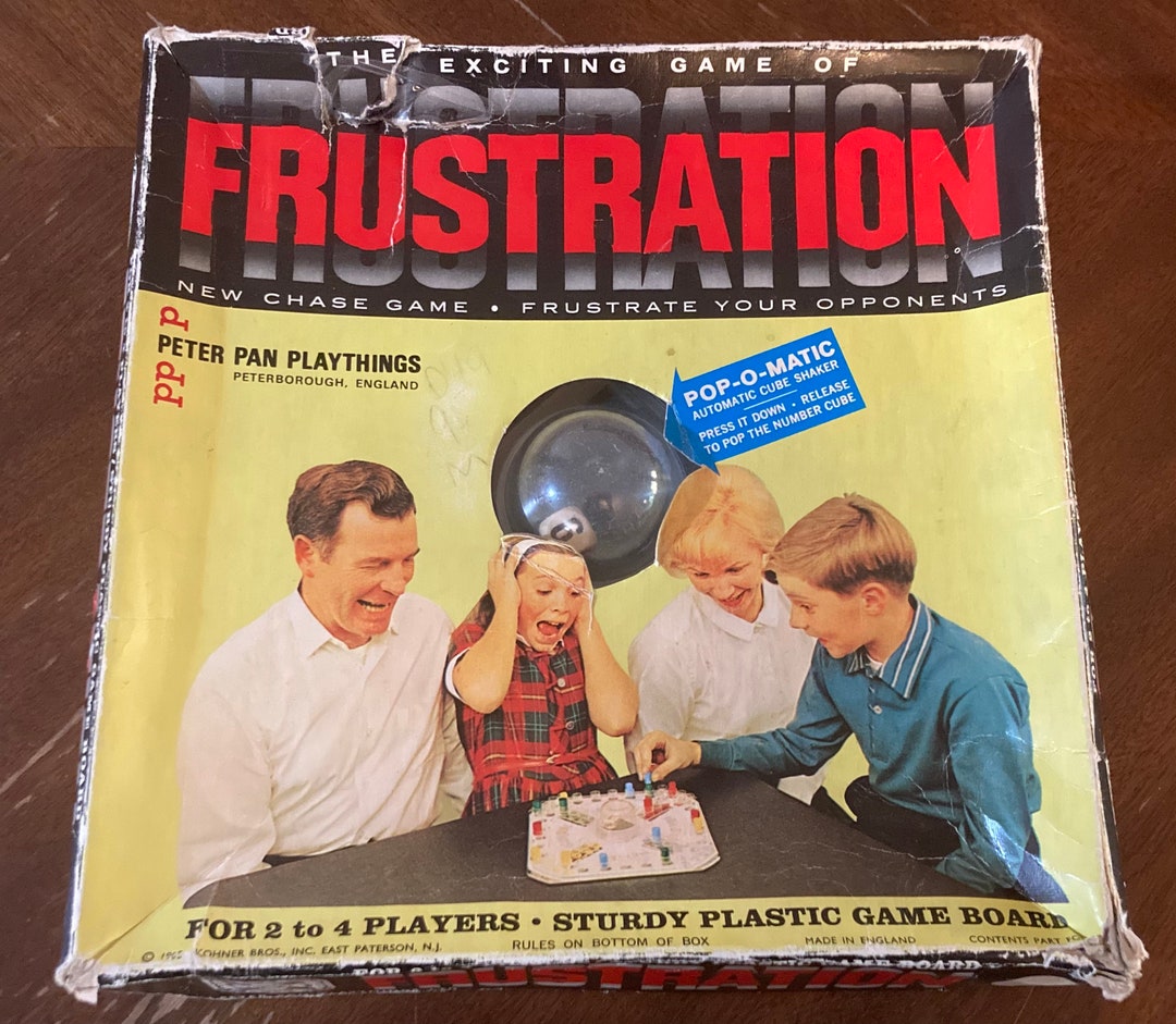 Vintage 1965 FRUSTRATION Game by Peter Pan Playthings Complete - Etsy