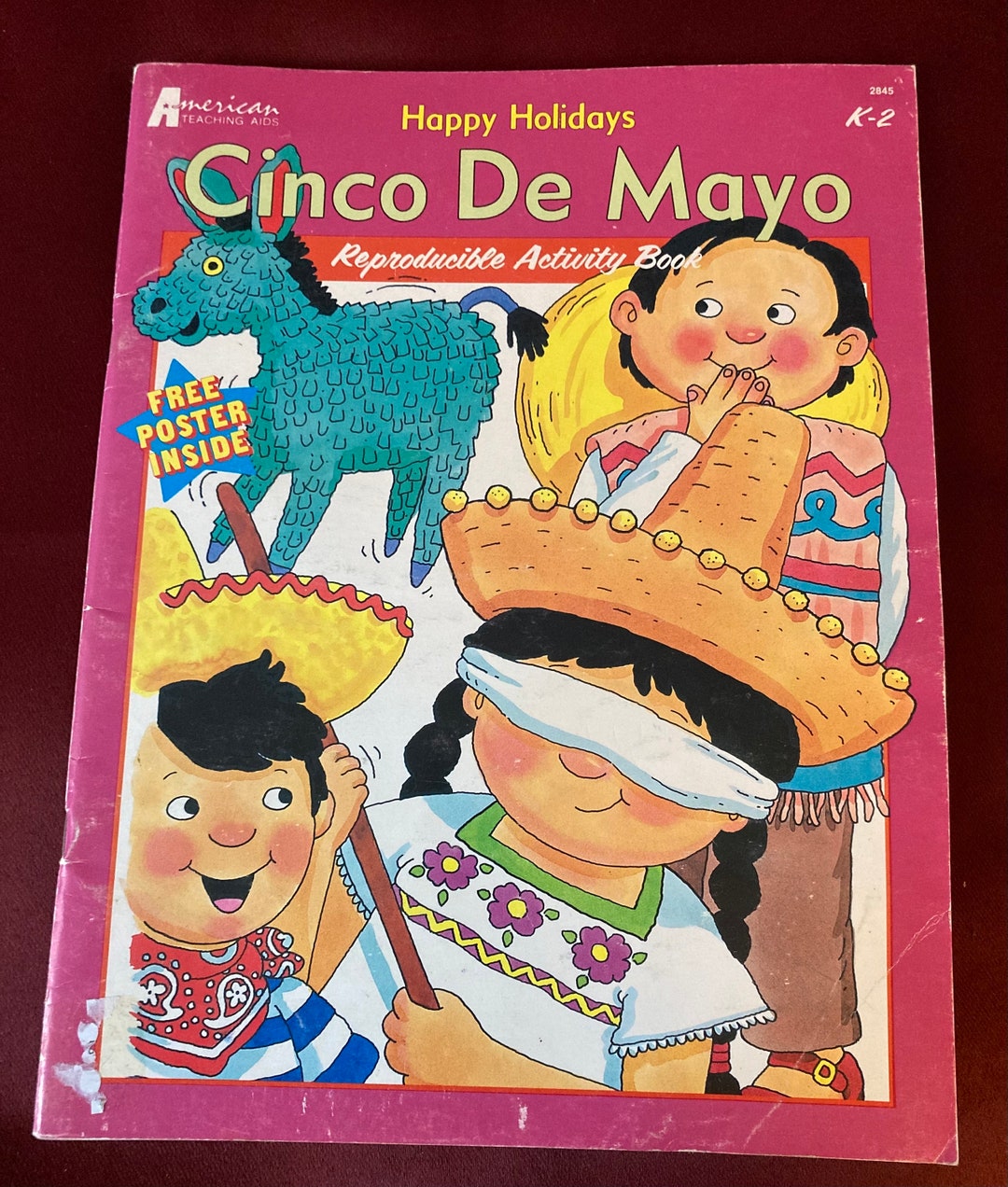 Vintage 1991 K-2 Teachers Aid Happy Holidays Cinco De Mayo Reproducible ...