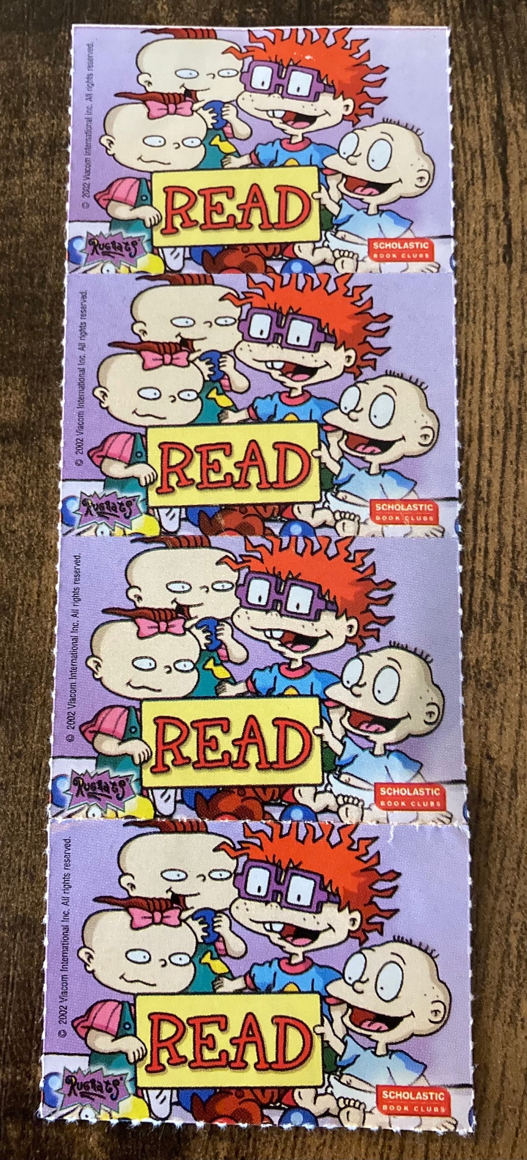 Vintage 2002 Rugrats Reward READ Stickers by Scholastic - Etsy