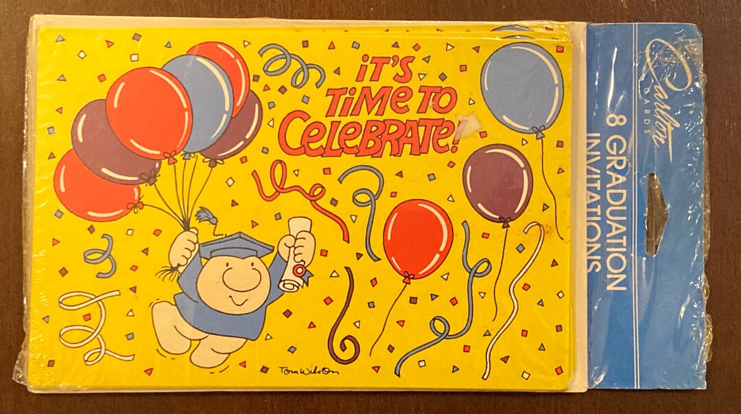 Vintage ZIGGY its Time to Celebrate Party Invitations 8 Carlton Cards ...
