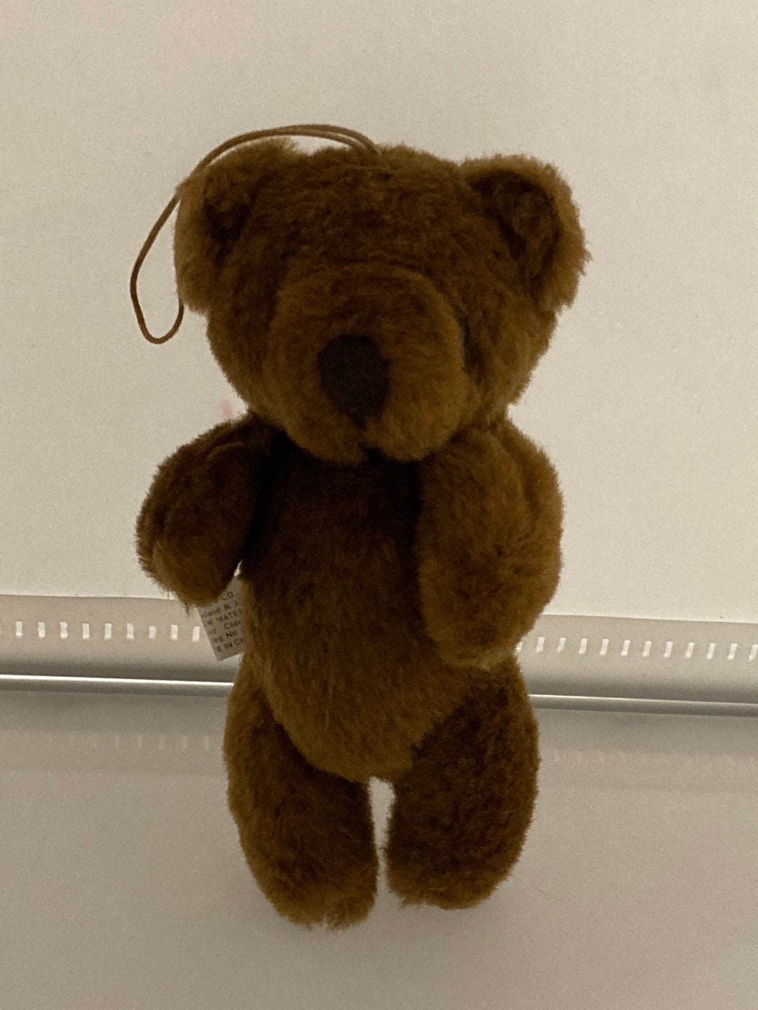 Vintage Russ Berrie and Co. Teddybear Plush Ornament Moveable Head/arms ...