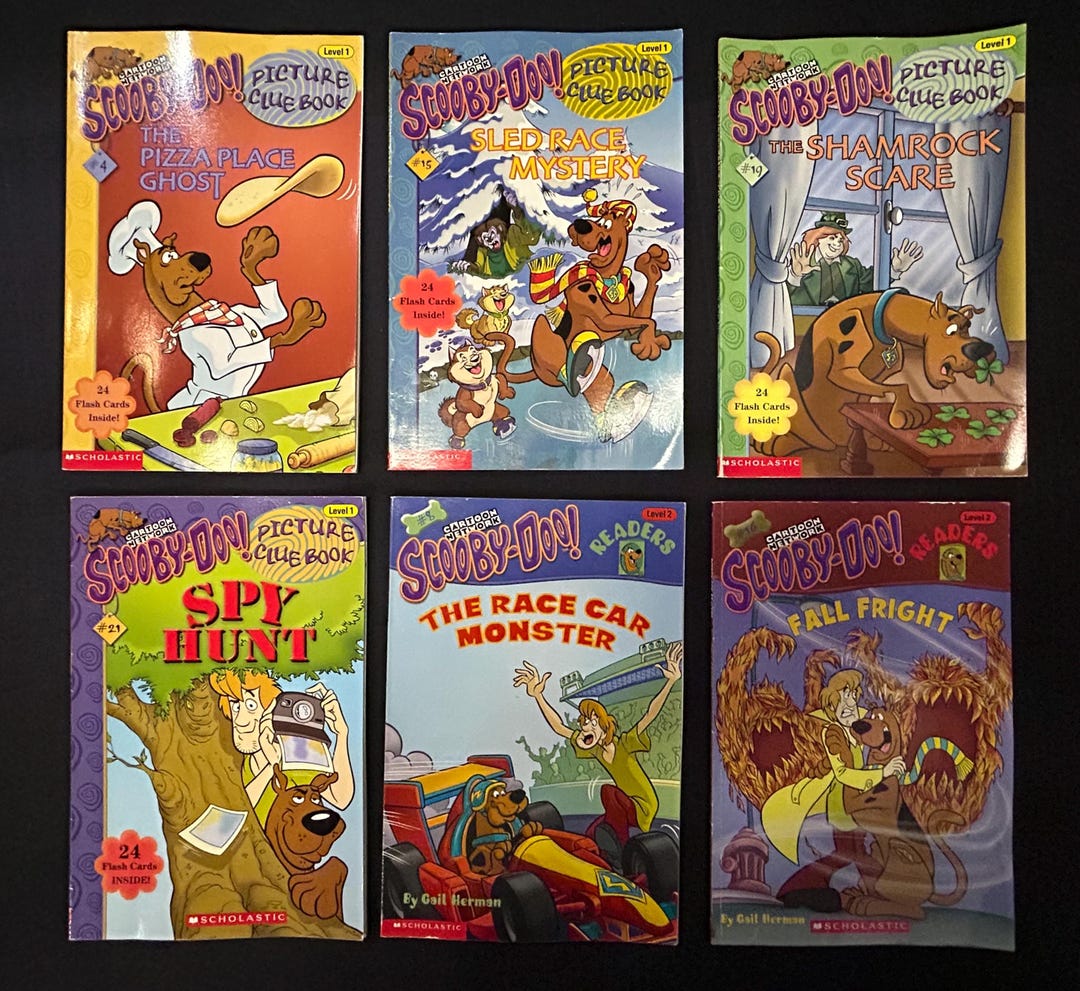 Set of 6 Vintage SCOOBY-DOO Scholastic Paperback Books - Etsy