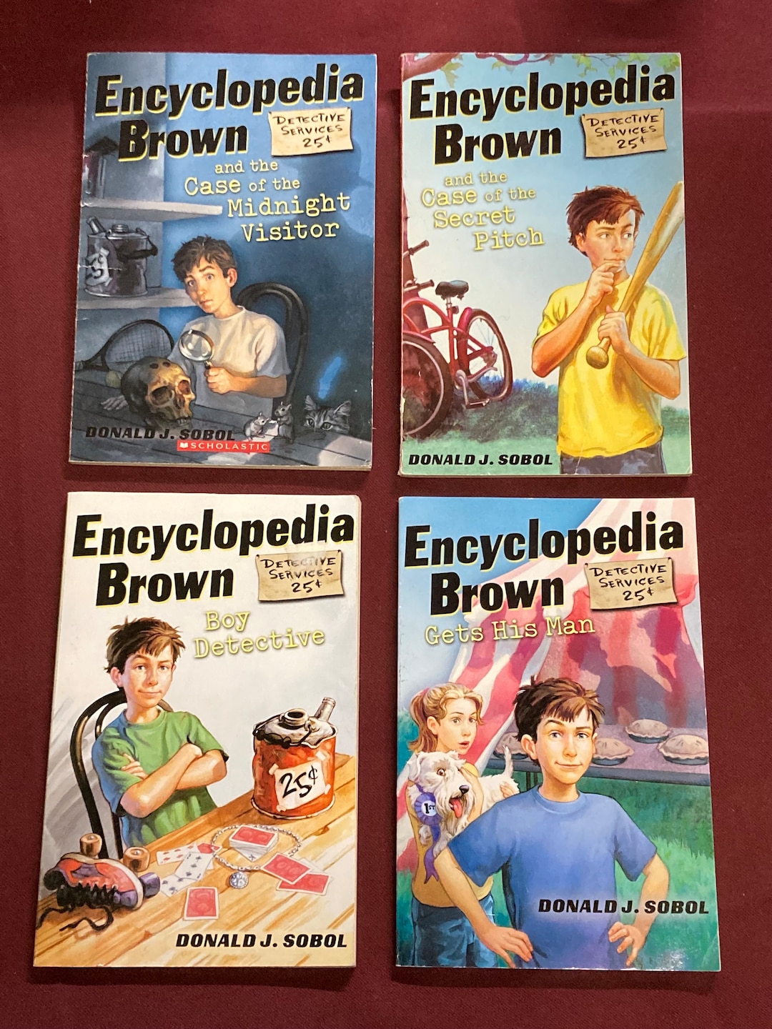 Set of 4 Encyclopedia Brown Books by Donald J. Sobol - Etsy