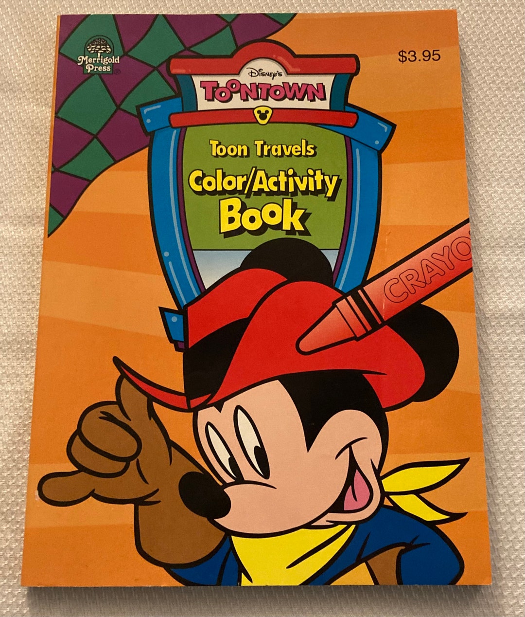 Vintage Merrigold Press Disneys TOONTOWN Toon Travels Color/activity ...