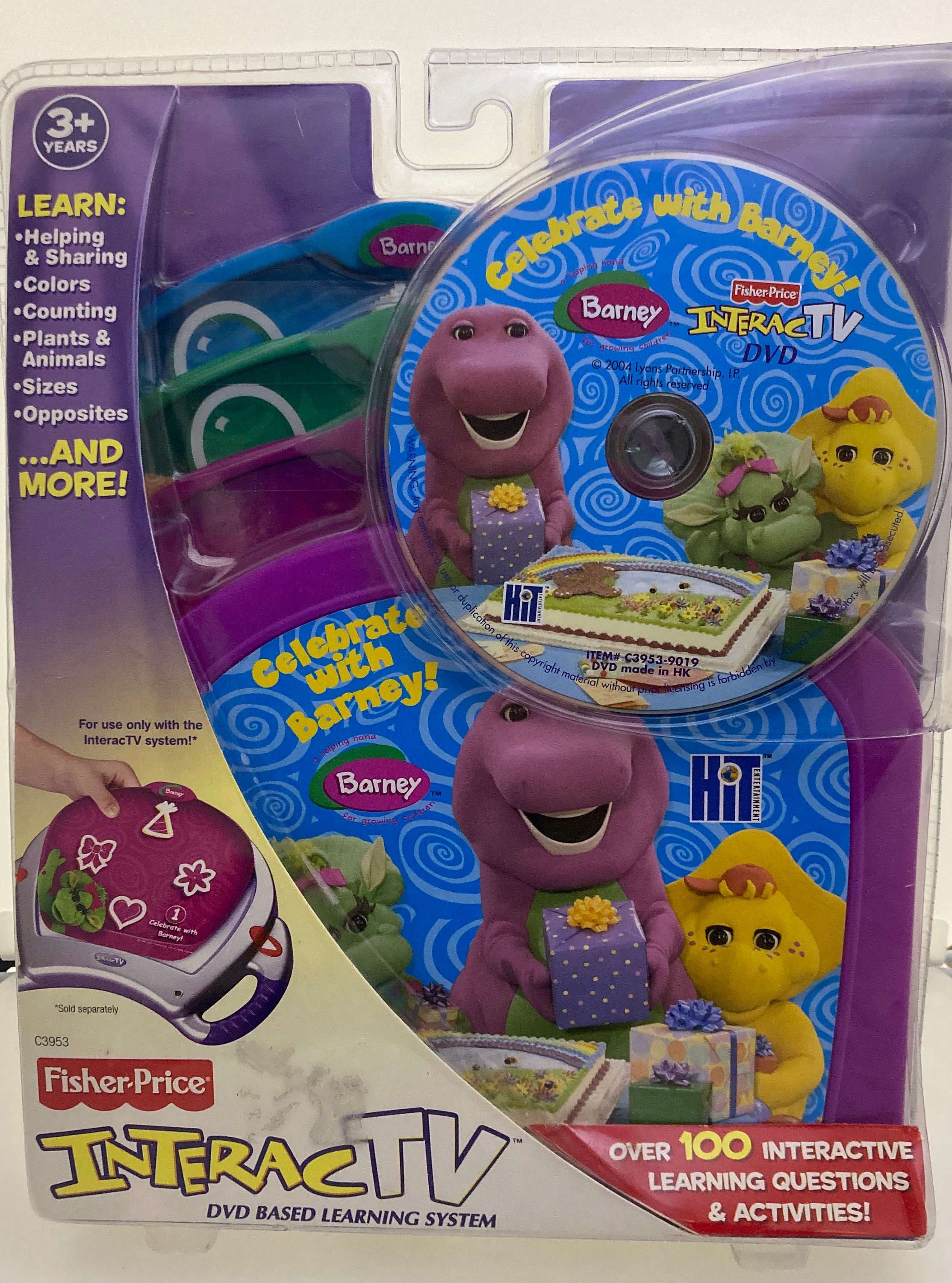 Vintage Barney Interactive Tv Dvd Based Learning System By Etsy