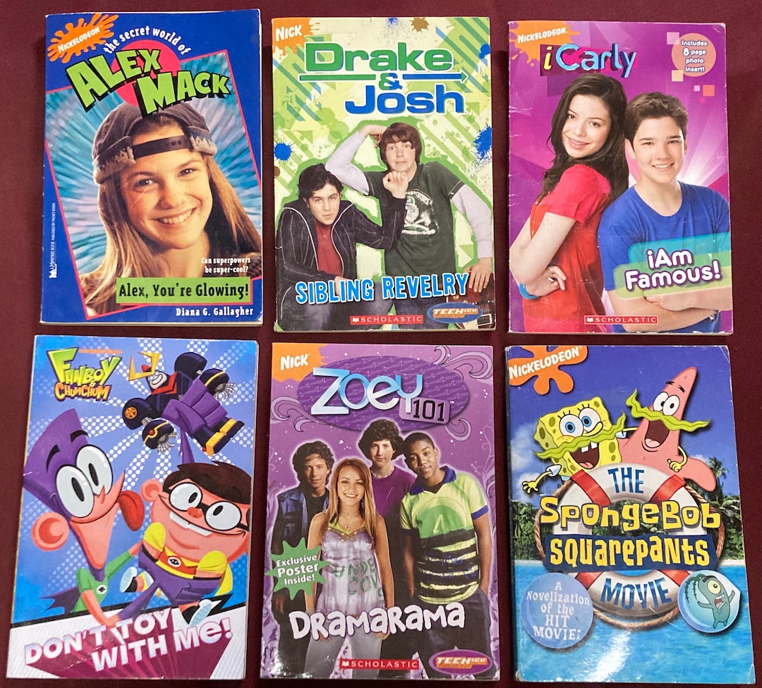 Set of 6 NICKELODEON TV Show Paperback Chapter Books Drake & Josh, I ...
