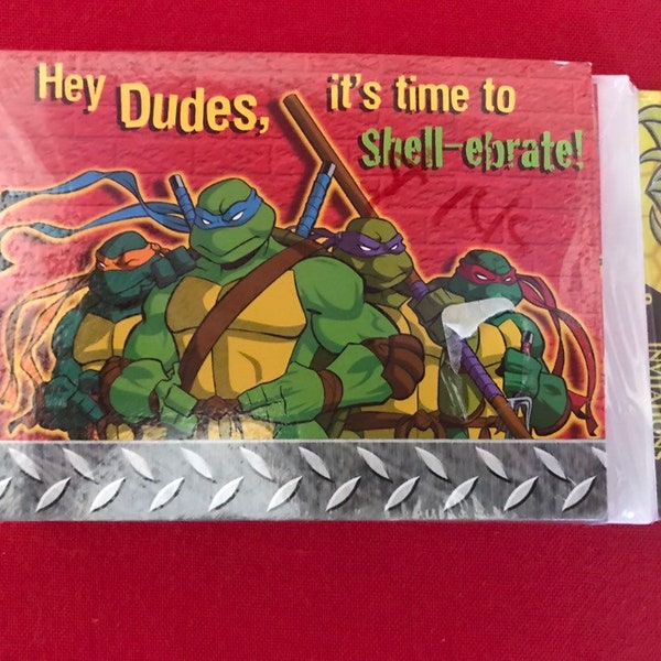 Ninja Turtle Thank You Cards - Etsy
