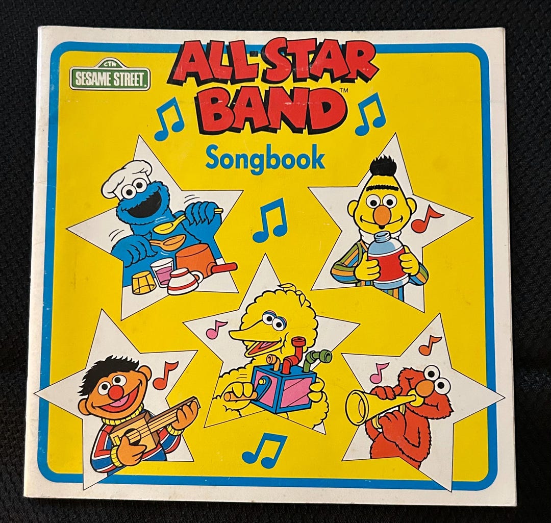 Vintage 1991 SESAME STREET All-star Band Songbook - Etsy