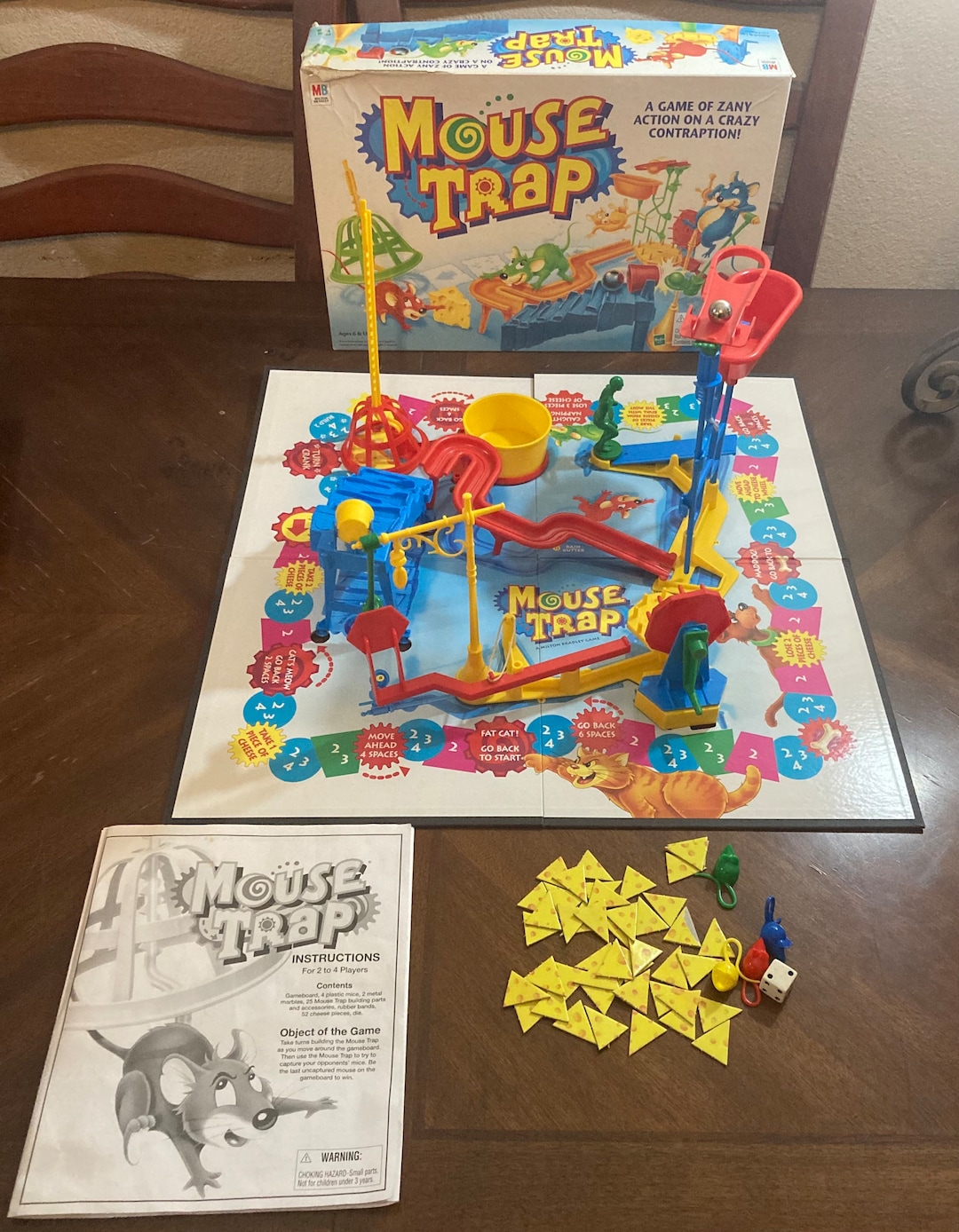 Vintage 1999 Milton Bradley MOUSE TRAP Board Game - Etsy