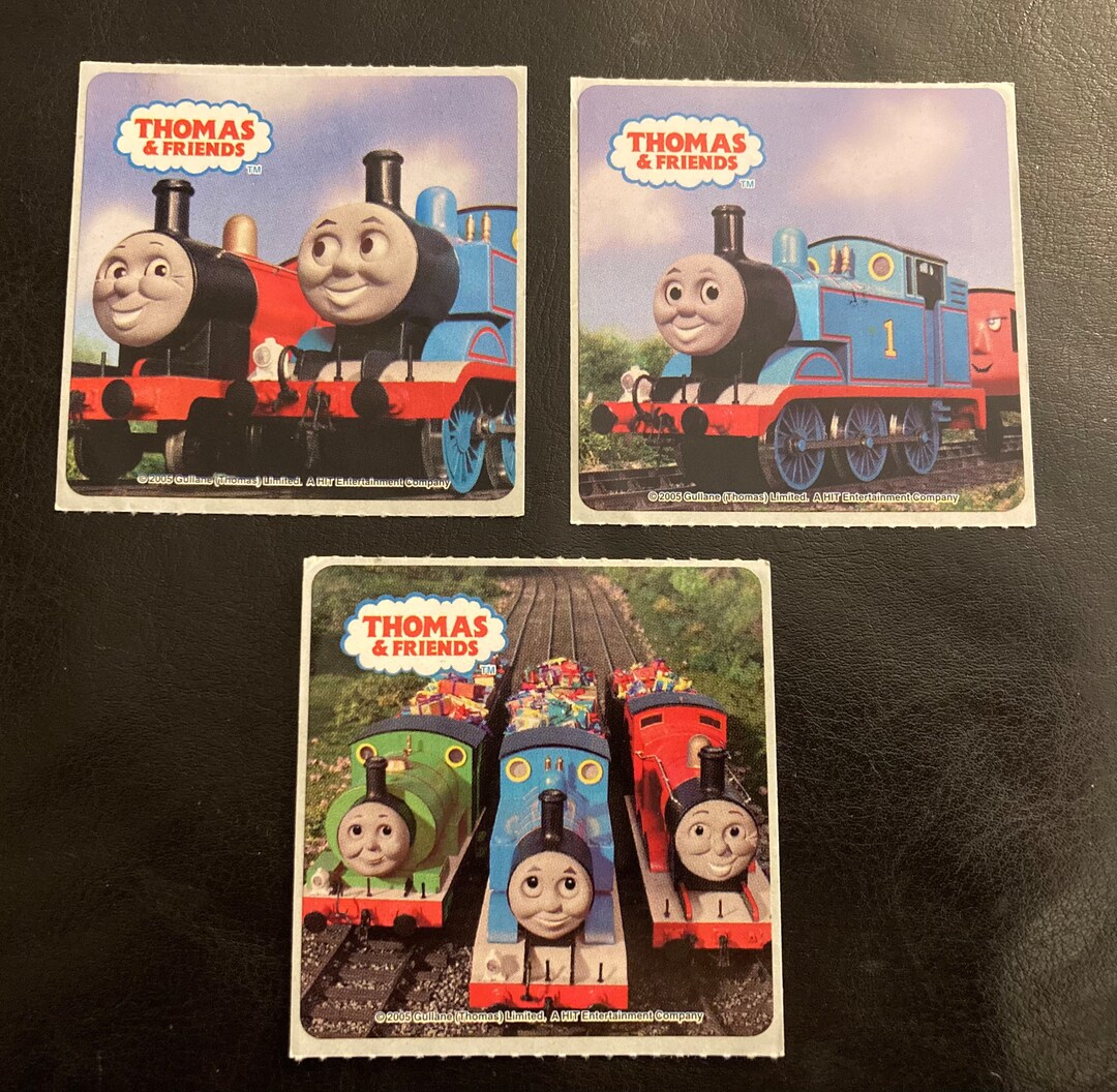 Set of 3 SANDYLION Thomas & Friends Large Collectible Stickers - Etsy