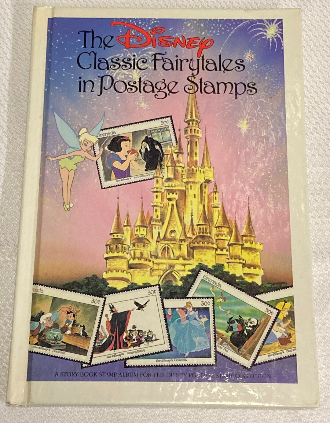 Vintage 1987 the Disney Classic Fairytales in Postage Stamps Hardcover ...