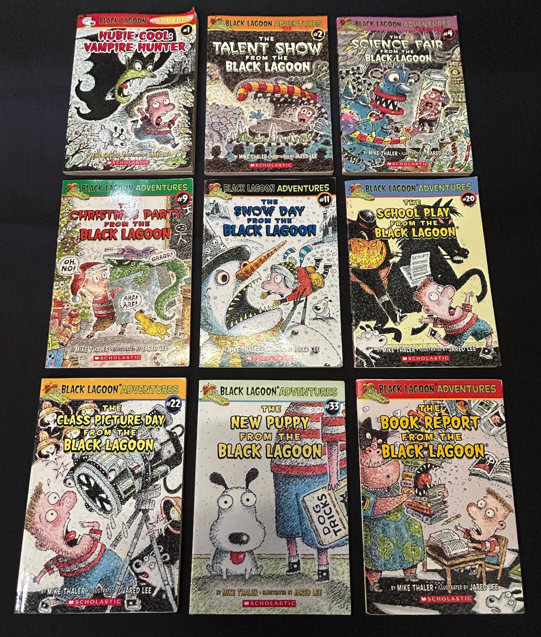 Set of 9 BLACK LAGOON Adventures Scholastic Chapter Books by Mike ...