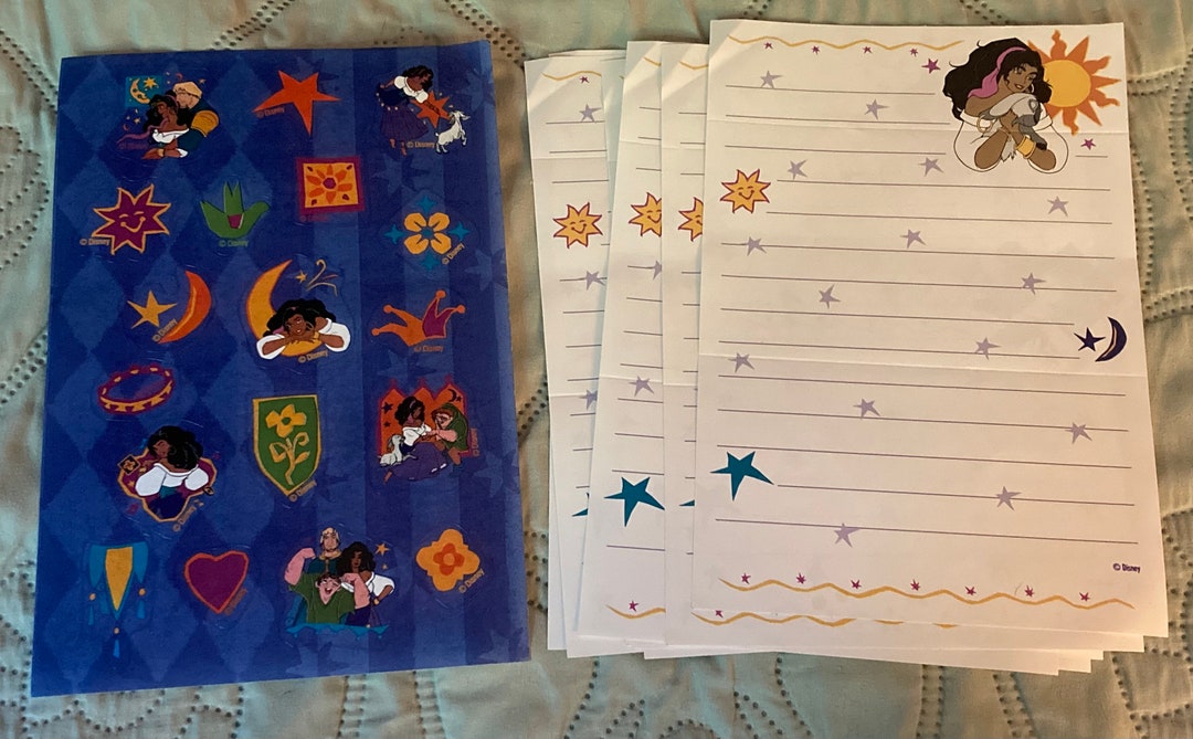 Set of 11 Vintage Disneys the Hunchback of Notre Dame Self-folding Note ...