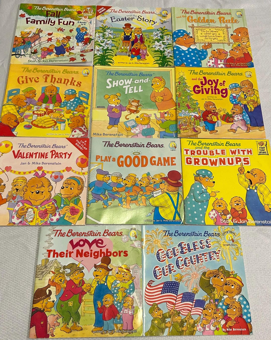 Set of 11 the Berenstain Bears Children's Books by Stan/jan/mike ...