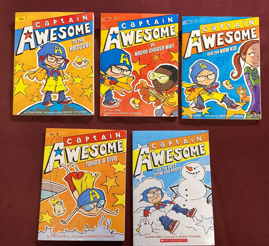 Set of 5 CAPTAIN AWESOME Chapter Books by Stan Kirby - Etsy