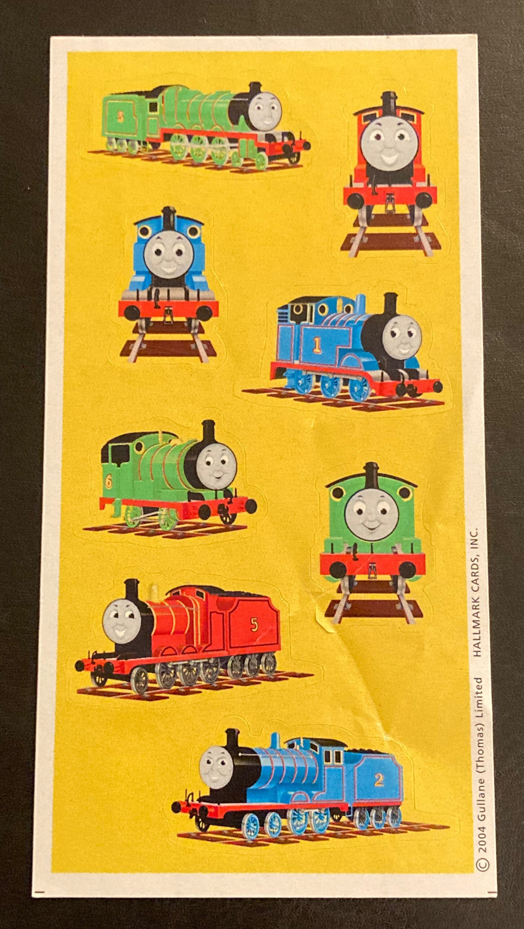 Vintage 2004 Thomas the Train Hallmark Sticker Sheet - Etsy