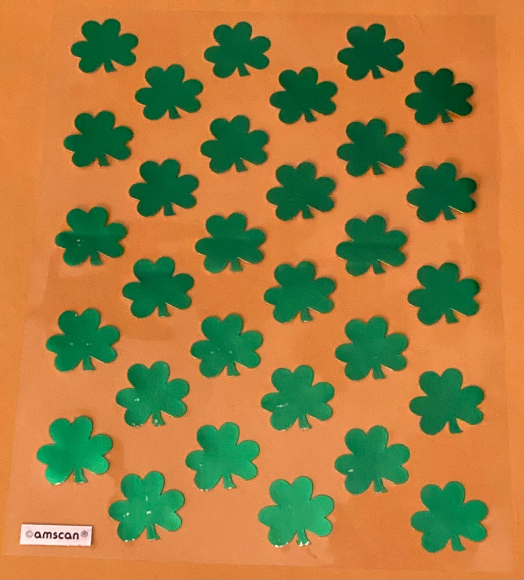 Amscan St. Patricks Day Four-leaf Clovers Sticker Sheet - Etsy
