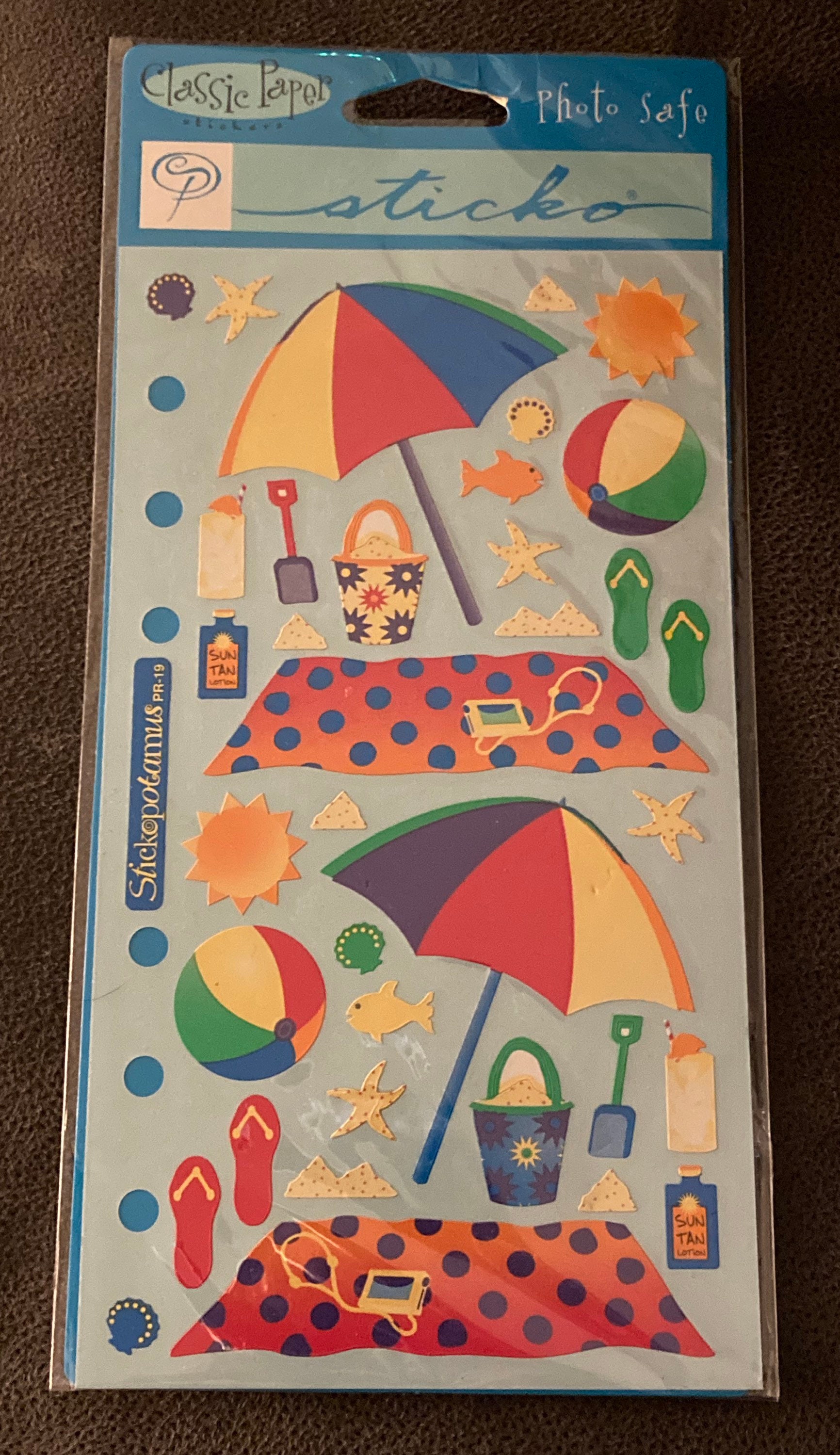 Stickopotamus the Shore Beach Sticker Sheet - Etsy