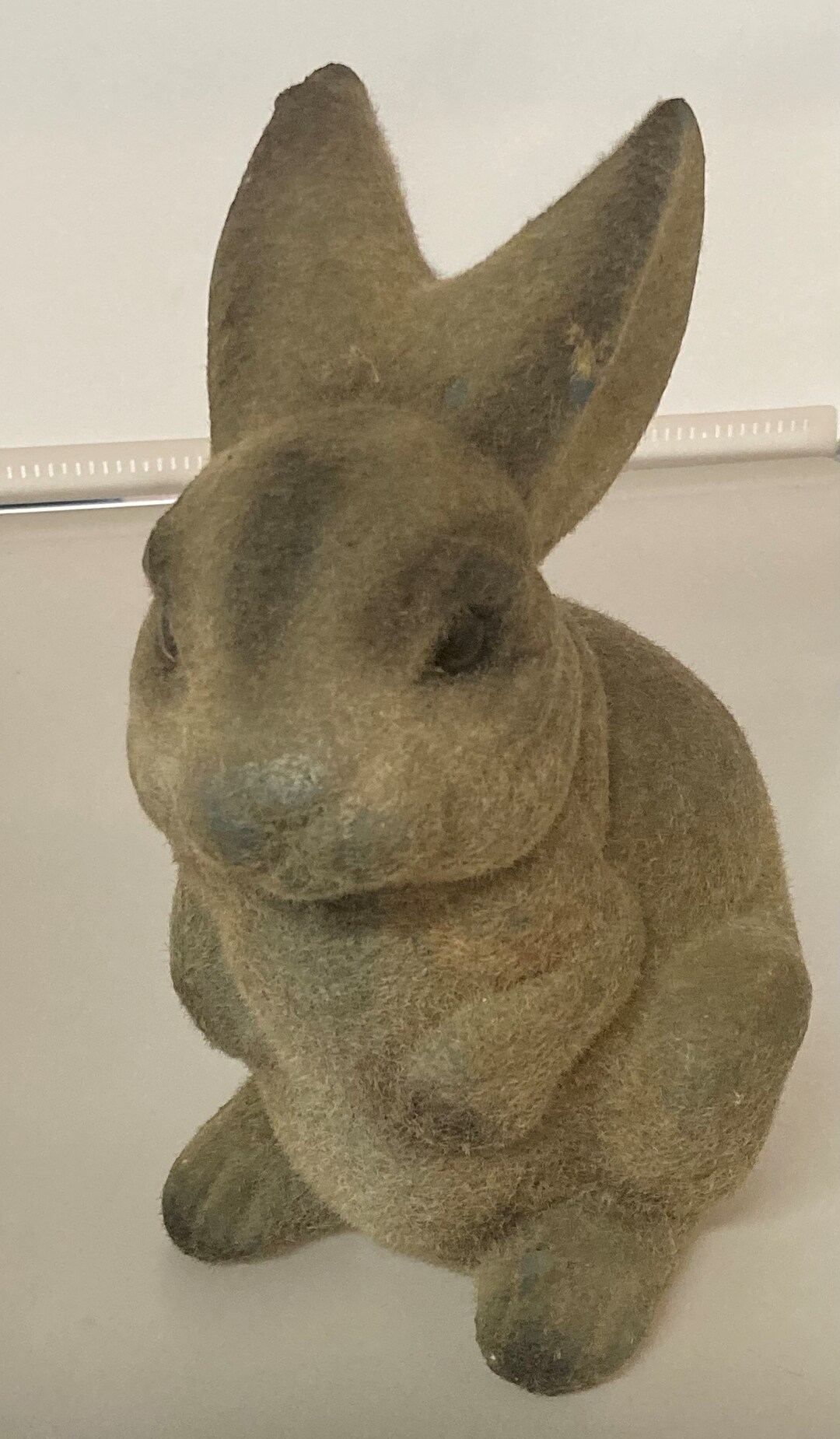 Vintage Fuzzy Bunny Rabbit Piggy Bank - Etsy