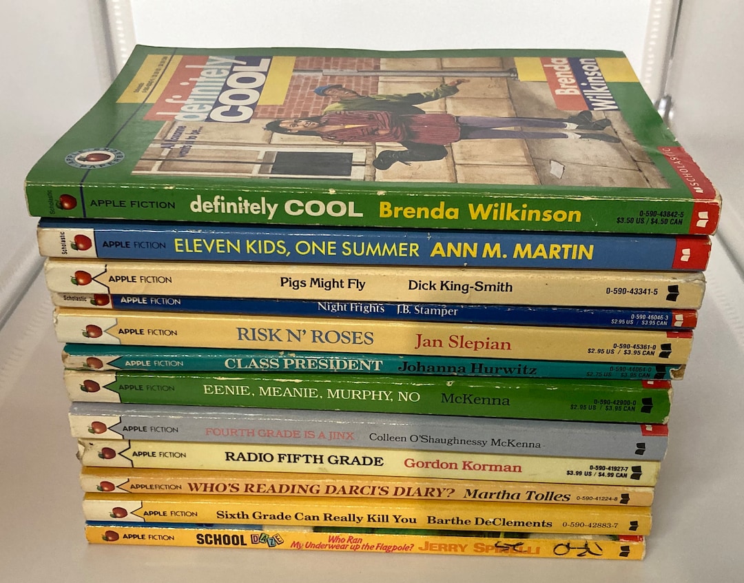Set of 12 Vintage 1980s/1990s Scholastic Apple Paperback - Etsy