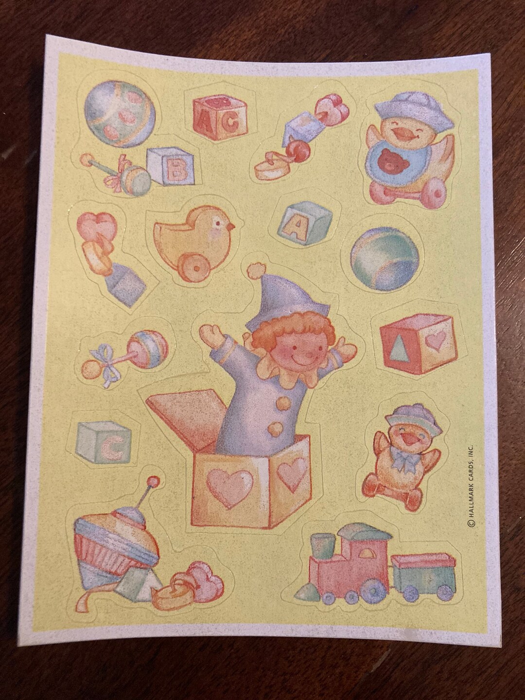 Vintage 1980s Jack-in-the-box Baby Sticker Sheet by Ambassador - Etsy