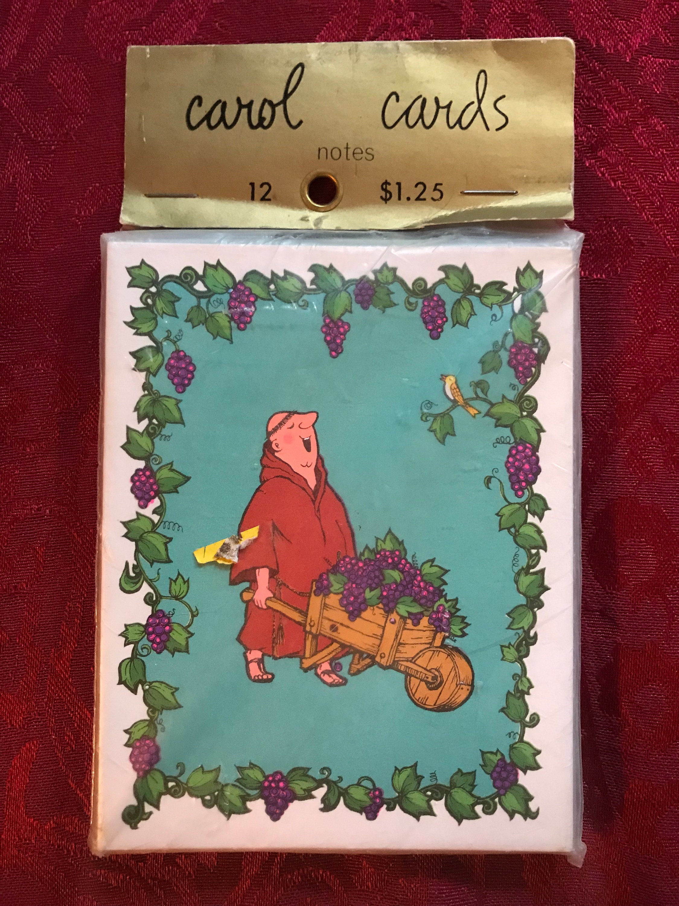 Vintage Carol Cards Wine Tasting Invitations - Etsy