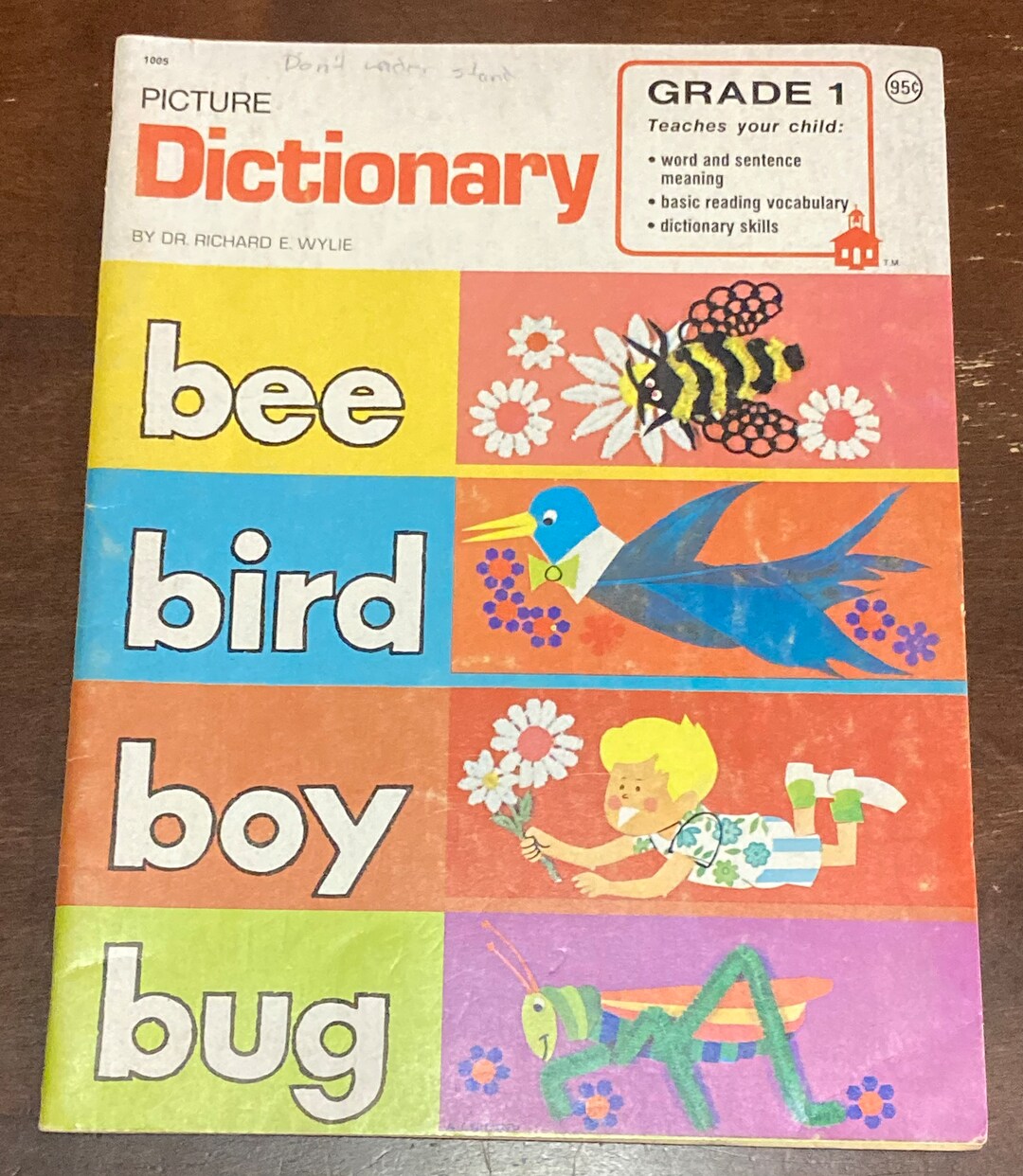 Vintage 1974 Picture Dictionary Grade 1 by Dr. Richard E. Wylie ...