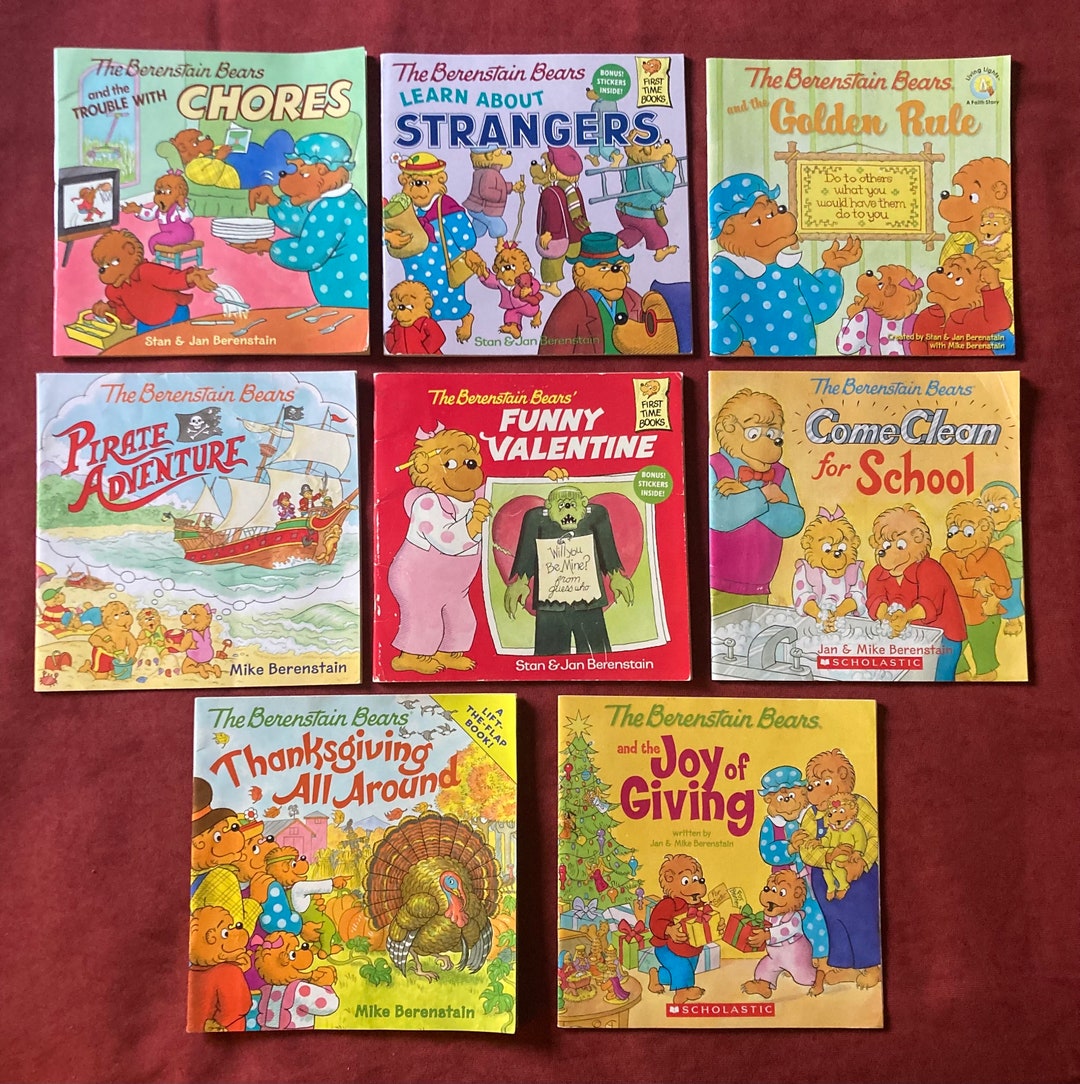 Set of 8 the Berenstain Bears Books by Stan, Jan and Mike Berenstain - Etsy