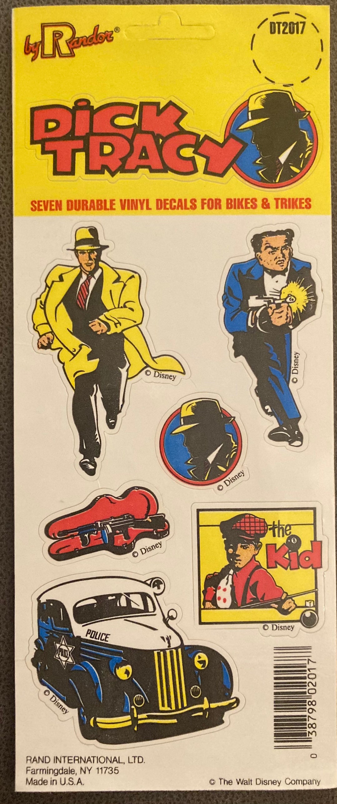 Vintage Dick Tracy Decals Etsy