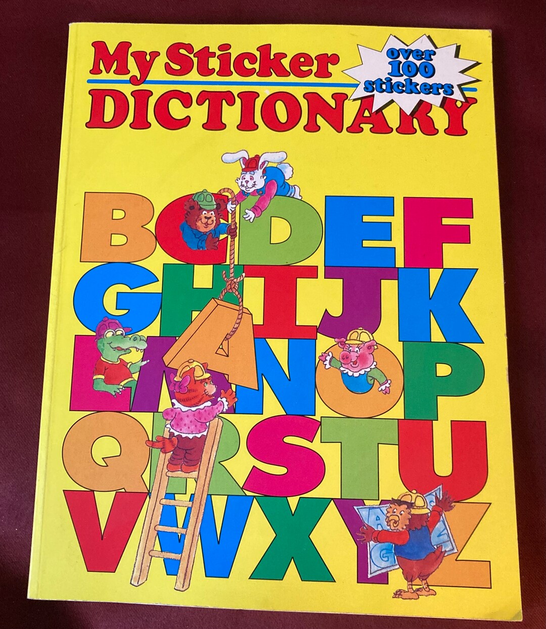 Vintage 1992 My Sticker Dictionary Sticker Book UNUSED - Etsy