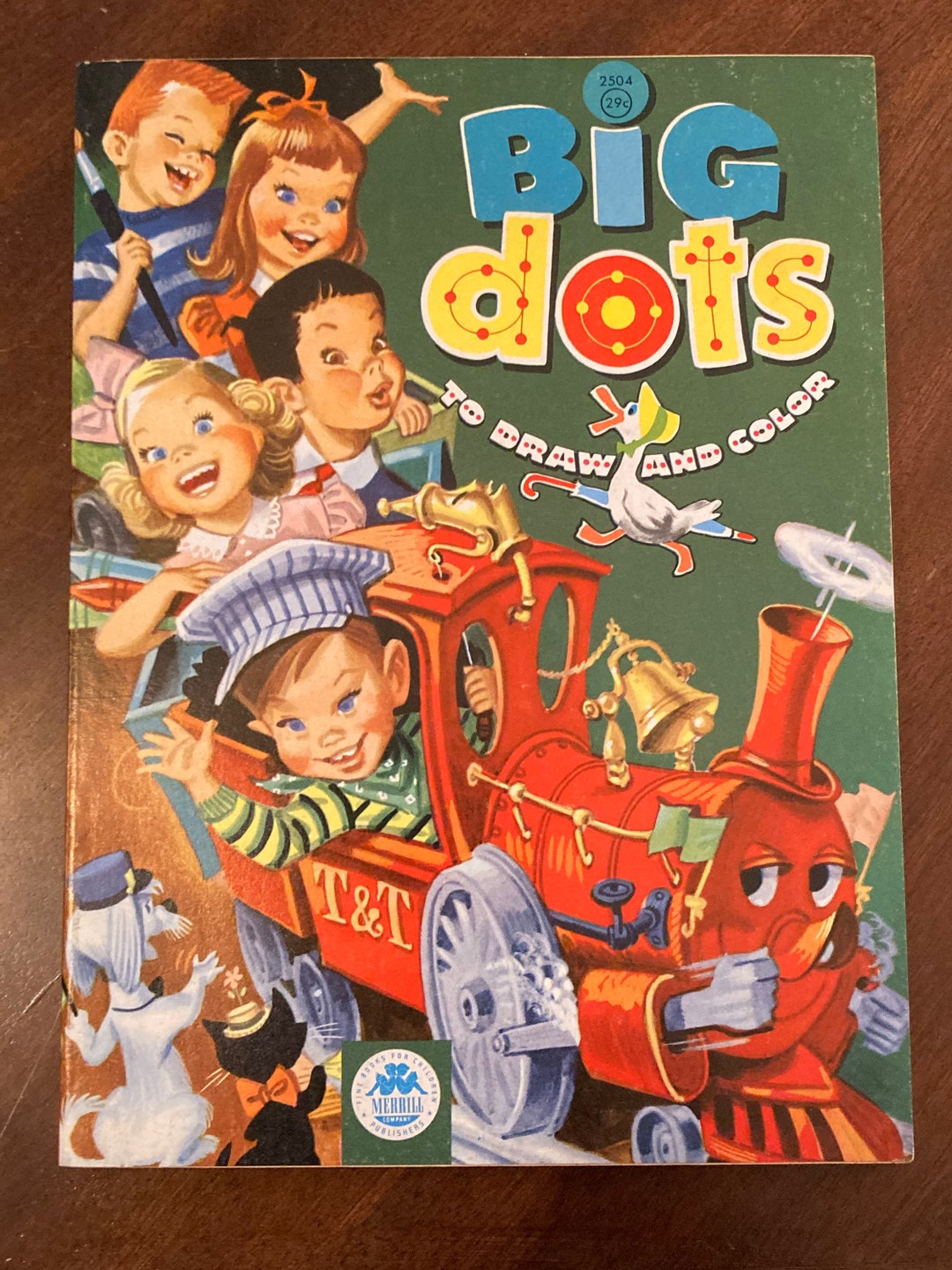 Vintage 1964 Merrill Company Publishers Big Dots to Draw and Color 2504 ...