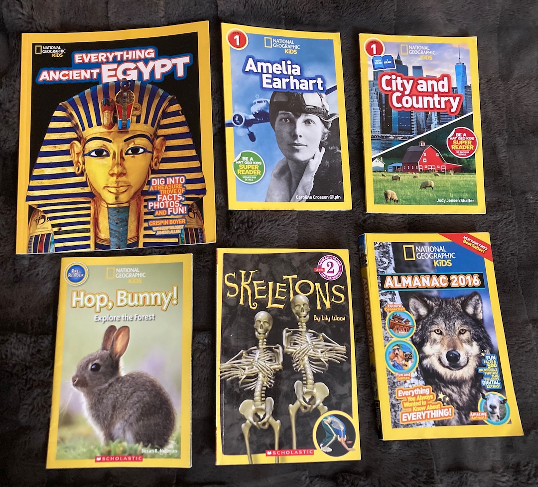 Set of 6 National Geographic Kids Books - Etsy