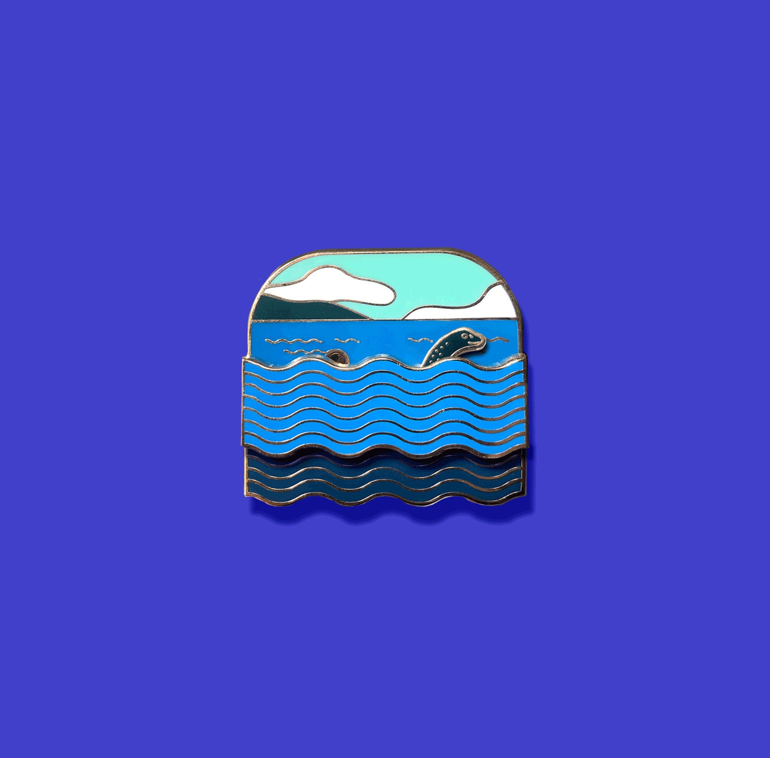 Nessie Sliding Enamel Pin - Etsy